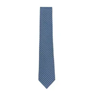 FERRAGAMO Pointed Tie - Blue