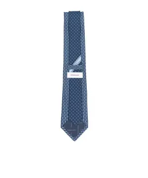 FERRAGAMO Pointed Tie - Blue