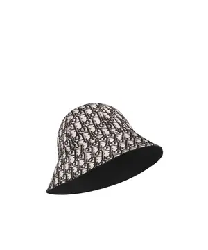 Dior D-tulipe Wide Brim Reversible Cloche Hat