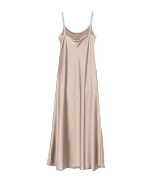 D.exterior Embellished Satin Maxi Dress