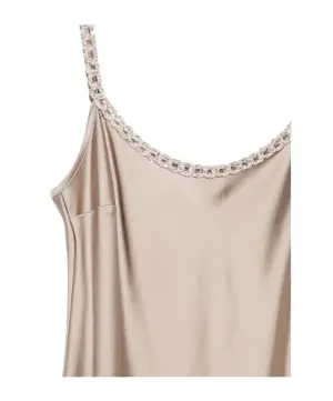 D.exterior Embellished Satin Maxi Dress