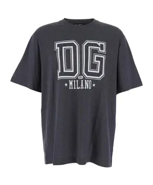 Dolce & Gabbana Dolce Gabbana Dg Logo Printed Crewneck T-shirt