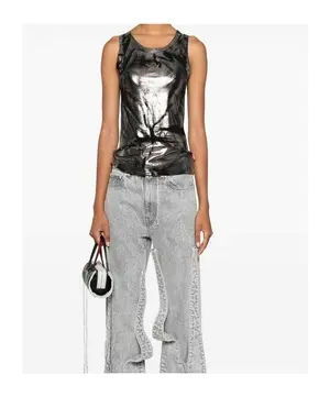 DIESEL® Sleeveless Round Neck Top