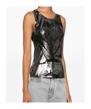 DIESEL® Sleeveless Round Neck Top