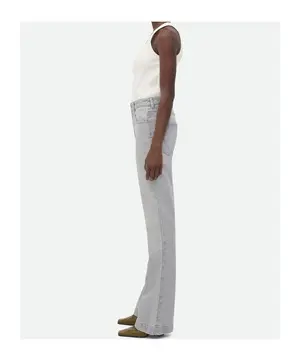 Bottega Veneta Washed Flared Leg Jeans - Light Gray
