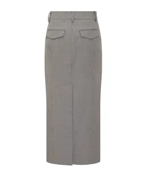 THE SEAFARER Houndstooth Pencil Skirt