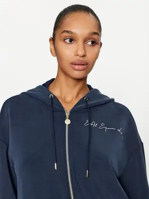EA7 Long-sleeved Zip-up Hoodie