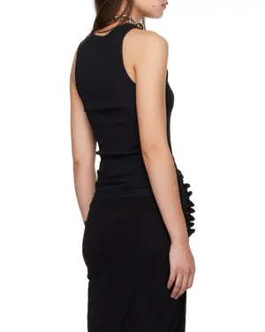 Rabanne Signature Piercing Tank Top - Black