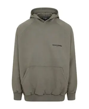 Balenciaga Logo Printed Long-sleeved Hoodie - No