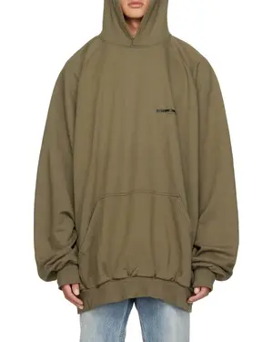 Balenciaga Logo Printed Long-sleeved Hoodie - No