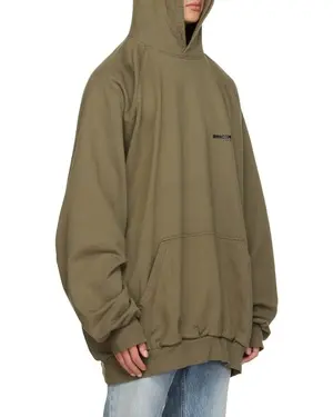 Balenciaga Logo Printed Long-sleeved Hoodie - No