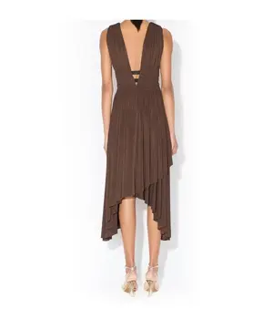 Alaïa Deesse V-neck Dress