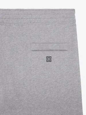 Givenchy Logo Printed Elastic Waist Jogging Pants - Gray