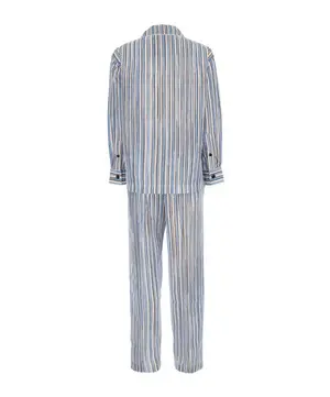 Bottega Veneta Striped Silk Pyjama Set