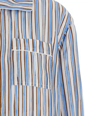 Bottega Veneta Striped Silk Pyjama Set