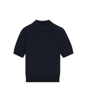 Celine Triomphe Polo In Fine Cotton - Blue
