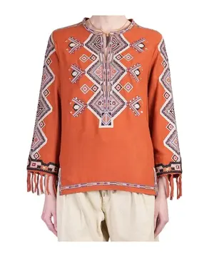 Isabel Marant Étoile Zelda Blouse With Embroidered Details