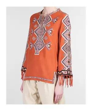 Isabel Marant Étoile Zelda Blouse With Embroidered Details