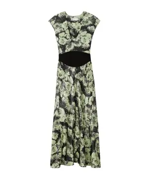 Tory Burch Floral-print Dress - Green