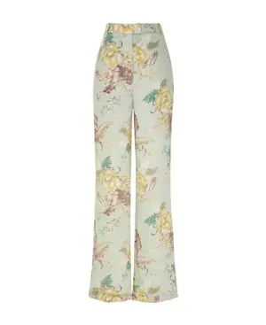 Zimmermann Floral Wide-leg Trousers