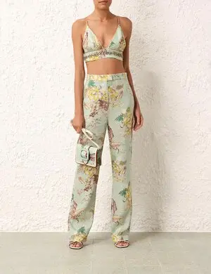 Zimmermann Floral Wide-leg Trousers
