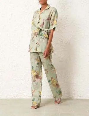 Zimmermann Floral Wide-leg Trousers