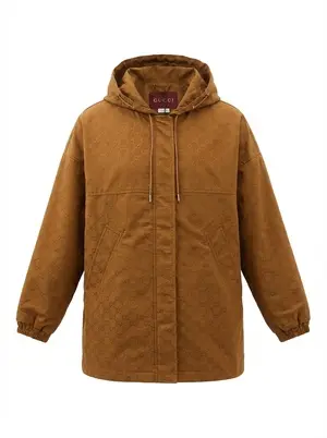 Gucci Monogrammed Hooded Jacket