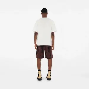 Burberry Swan Print Bermuda Shorts - Black