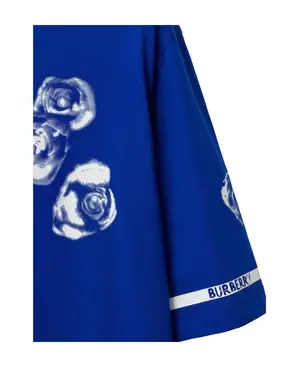 Burberry Rose-print Cotton T-shirt