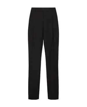 Versace Straight Leg Tailored Trousers - Black