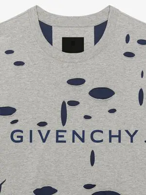 Givenchy Distressed Crewneck T-shirt