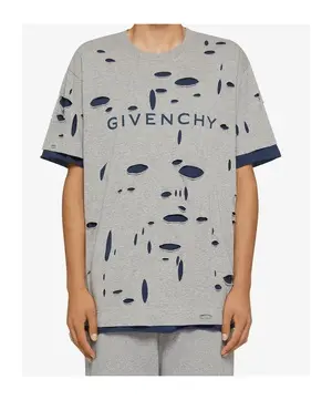 Givenchy Distressed Crewneck T-shirt