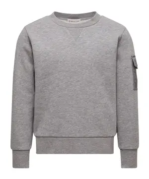 Moncler Cotton Sweatshirt With Pocket Detail