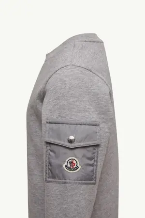 Moncler Cotton Sweatshirt With Pocket Detail