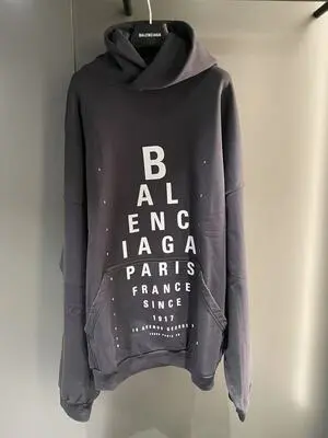 Balenciaga Optical Logo Printed Hoodie