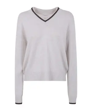 BRUNELLO CUCINELLI Brunello Cucinelli V-Neck Long-Sleeved Jumper