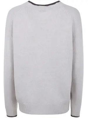 Brunello Cucinelli V-neck Long-sleeved Jumper
