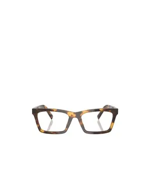 Miu Miu Tortoiseshell Square Frame Eyeglasses - Multicolor