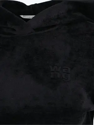 Alexander Wang Cropped Hoodie - Black