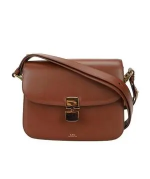 A.p.c. Grace Foldover Shoulder Bag - Brown