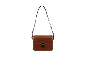 A.p.c. Grace Foldover Shoulder Bag - Brown