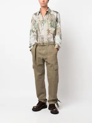 Dries Van Noten Belted Cargo Pants