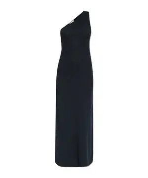 LISA YANG Olivia One-shoulder Maxi Dress - Navy