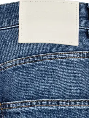 Valentino Garavani Logo Patch Straight Leg Jeans