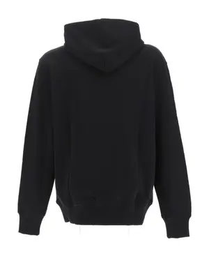 Versace Logo-printed Drawstring Hoodie - Black