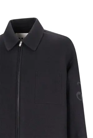 JIL SANDER Relaxed Fit Zip-up Jacket - Black