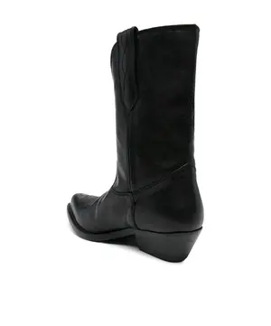 GOLDEN GOOSE Wish Star Ankle Boots - Black