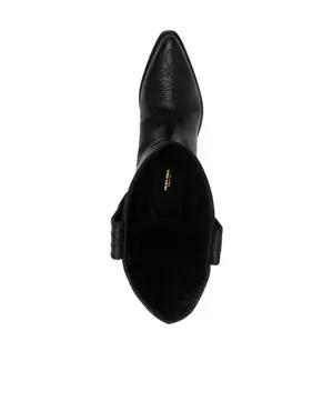 GOLDEN GOOSE Wish Star Ankle Boots - Black