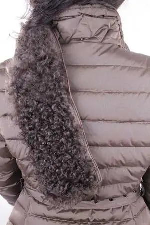 Moncler Agave Down Jacket With Belt
