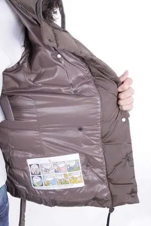 Moncler Agave Down Jacket With Belt
